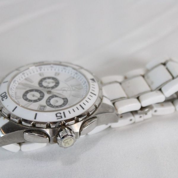 GUESS Gc Sport Class XXL White Ceramic Timepiece X76001G1S/02 Men's ...