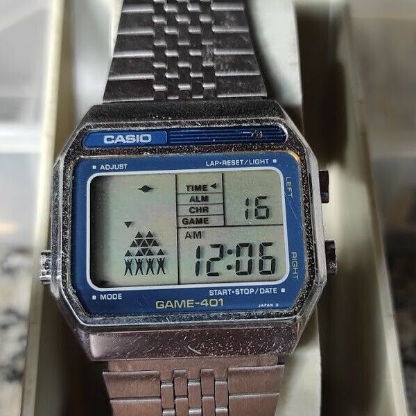Watch Casio Game GM-401 Module 245 Ufo Pyramid Vintage Rare 1982 Repair ...