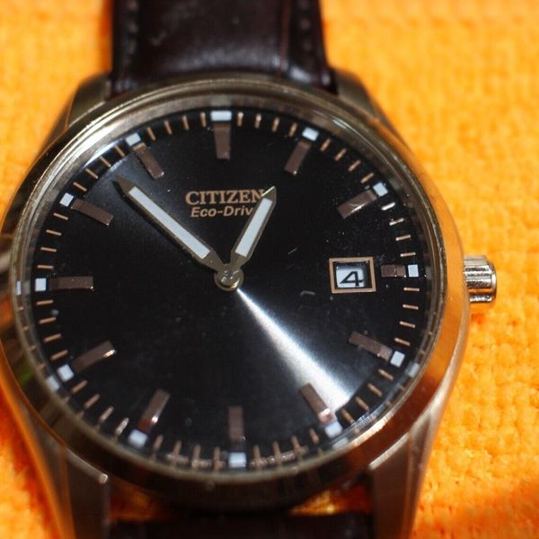 citizen eco-drive 40mm gold 20mm j165-s070937 no second hand ...