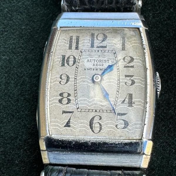 Working Autorist Art Deco automatic watch John Harwood Fortis Rolex ...
