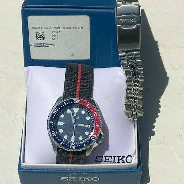 Seiko SKX175 (skx009) Dive Automatic Watch - Pepsi Bezel | WatchCharts ...