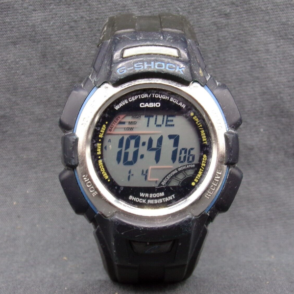 Men's CASIO "G-Shock" Solar Powered Digital Watch GW-300 - Works Great ...