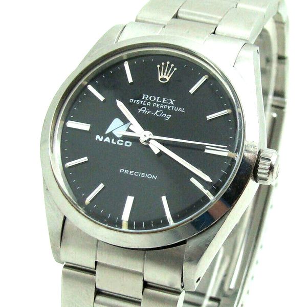 ROLEX STAINLESS STEEL AIR KING 34mm AUTOMATIC WATCH Ref. 5500 '90 NALCO ...