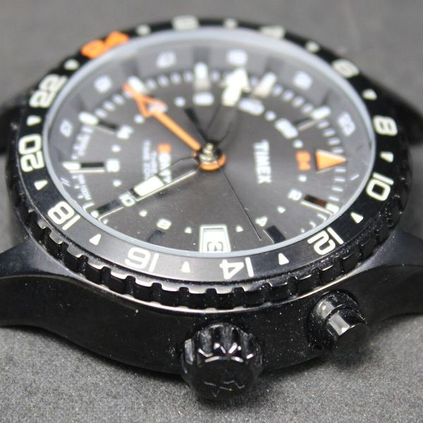 Timex 3GMT 1854 Intelligent Quartz 46mm 100m Diver Watch - Needs ...