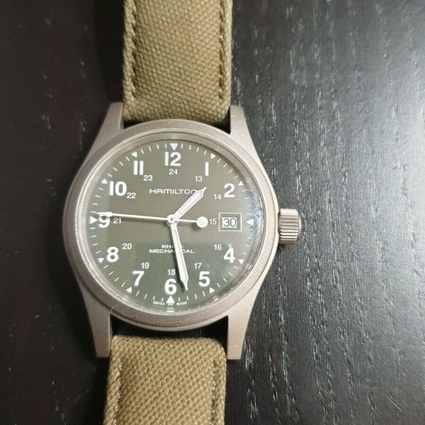 Hamilton Khaki Field Mechanical H69419363 Green | WatchCharts