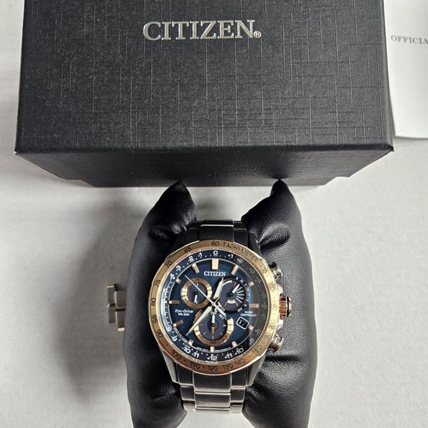 Citizen Eco-Drive PCAT Men's Radio Controlled Chronograph Watch 43mm ...