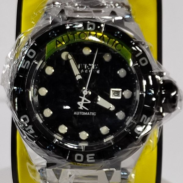 Invicta 52.7mm Reserve Ripsaw Automatic Black Dial W/Blue Accents Two ...