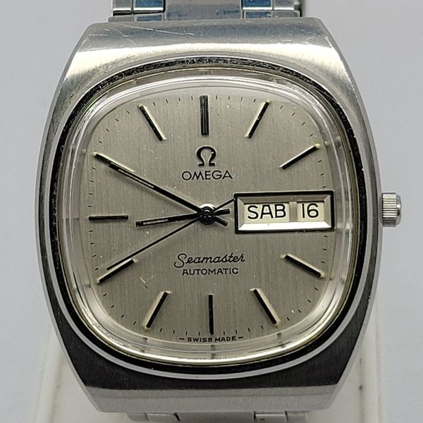 OMEGA SEAMASTER AUTOMATIC DAY-DATE CAL 1022 MENS 35MM REF 166.0211 ...