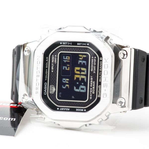 [WTS] Casio G Shock GMW-B5000-1 Full Metal Silver with Black Resin Band ...
