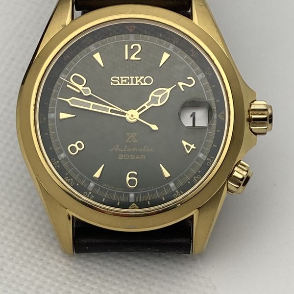 Spb210 Seiko alpinist green/gold FSOT [$400 USD] | WatchCharts Marketplace