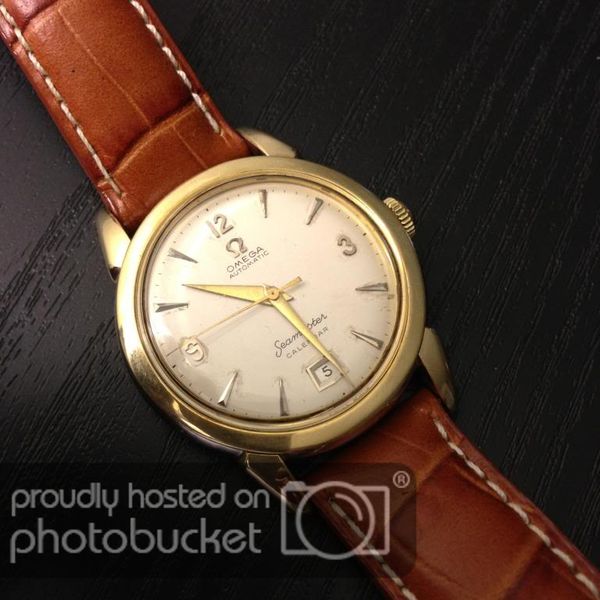 Omega Seamaster Gold Plated Date at 6- calibre 353 Auto Bumper ...