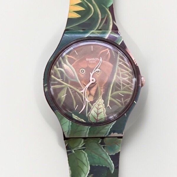 Swatch MoMa The Dream Green Jungle Watch | WatchCharts Marketplace