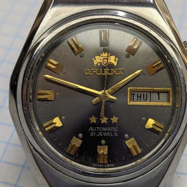 Orient Automatic 21 jewels Japan Men Wrist Watch Crystal Mechanical ...