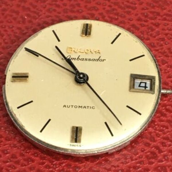 Bulova Ambassador Micro Rotor Automatic Watch Movement With Dial ...