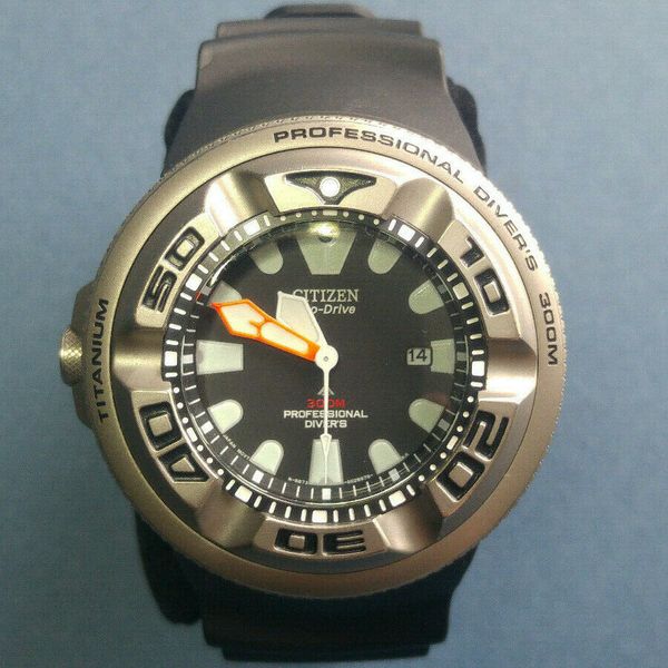 Citizen Promaster Ecodrive Ecozilla 300m Divers Dive Watch TITANIUM BJ ...