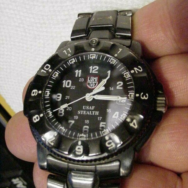 LUMINOX Nighthawk 3400 series F-117 US Airforce Stealth MILITARY DIVER ...