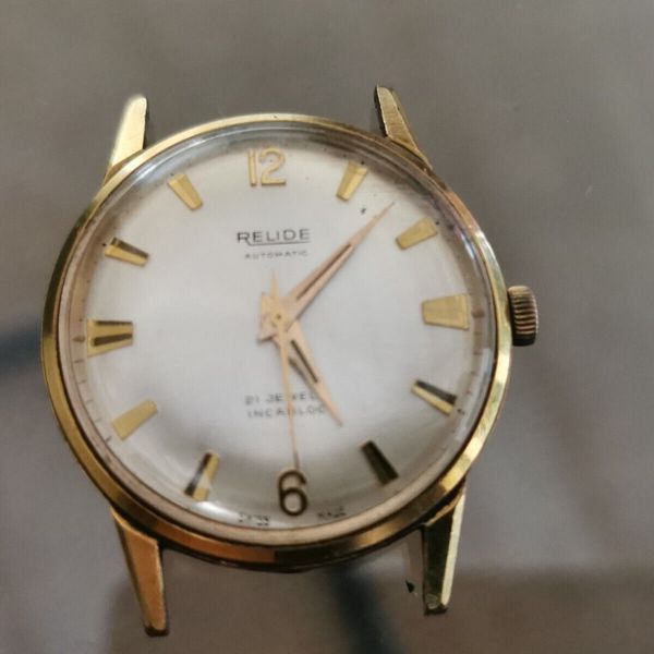 1970s Relide (AS Cal 1700/01) Gold Plated 21 Jewels Automatic Watch ...