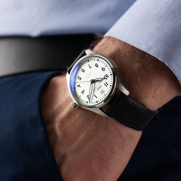 fsot - IWC Pilot's Watch Mark XX - White Dial - Leather - IW328207 ...