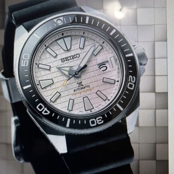 Seiko Prospex Automatic Diver White Dial Black Silicone SRPE37$This ...