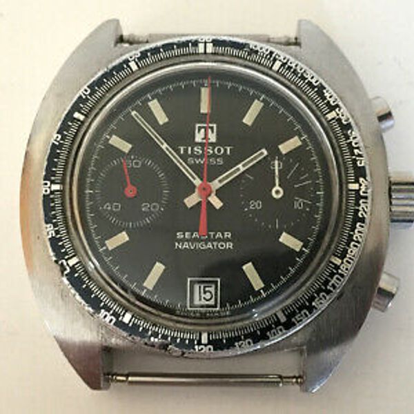 TISSOT SEASTAR NAVIGATOR Chronograph Valjoux 7734 - 1970's | WatchCharts