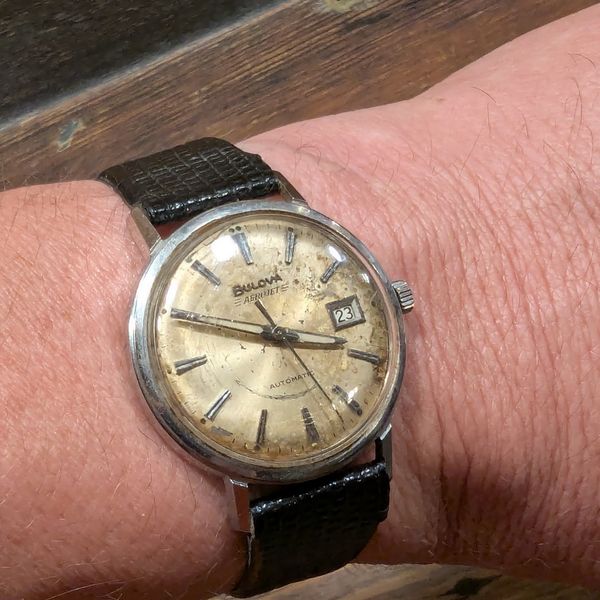 Vintage 1967 M7 Bulova Aerojet Automatic Watch Stainless Runs Keeps ...
