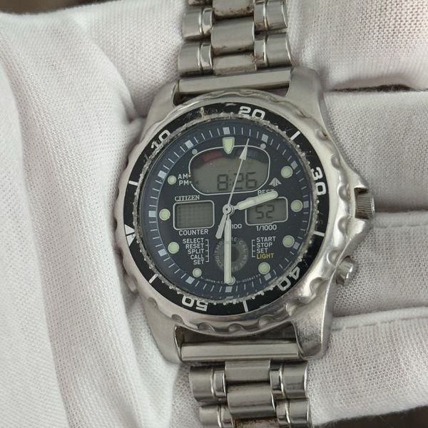 Rare Vintage Citizen Promaster C401-Q00915 Ana-Digi Sports Watch JDM ...