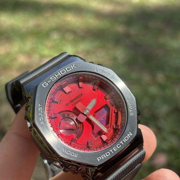 [WTS] Casio G-SHOCK GM2100B-4A Men's CasiOak Red Dial - $125 ...