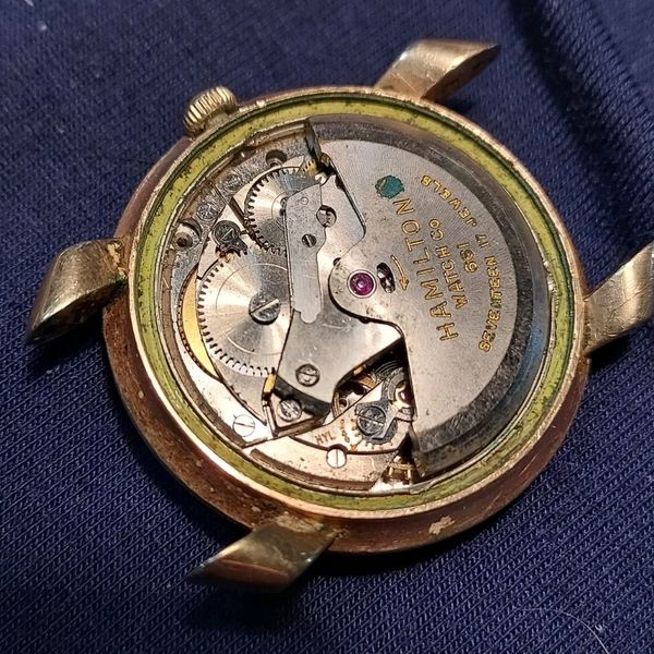 Hamilton 661 Automatic 17j 10k Gold Filled Watch - Parts/Repair ...