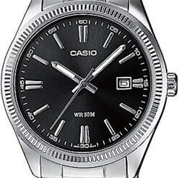 Casio MTP-1302D-1A1 Men's Wristwatch NEW Analog Classic Silver ...