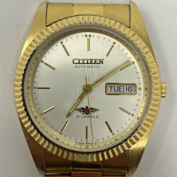 Citizen Eagle Automatic 7 Gold Wrist Watch n-8200-r09132-ky Mechanical ...