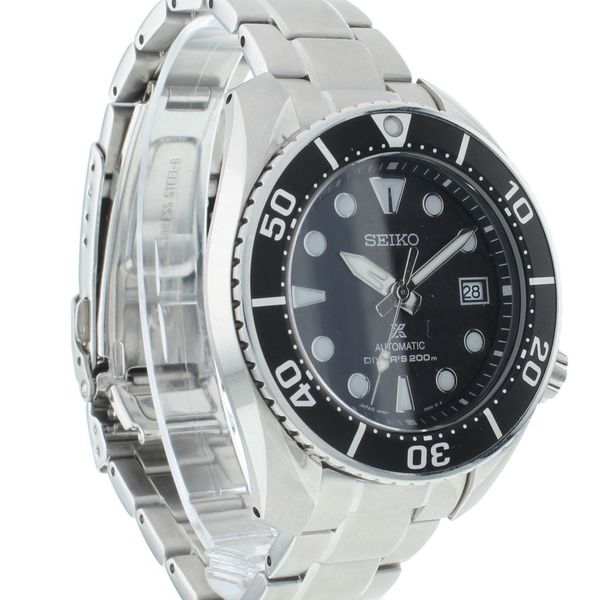 Seiko Prospex 45mm Automatic Stainless Steel Black Dial Men's Watch ...