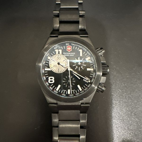 VICTORINOX SWISS ARMY Convoy Men's Titanium Watch 241255 Mint Condition ...
