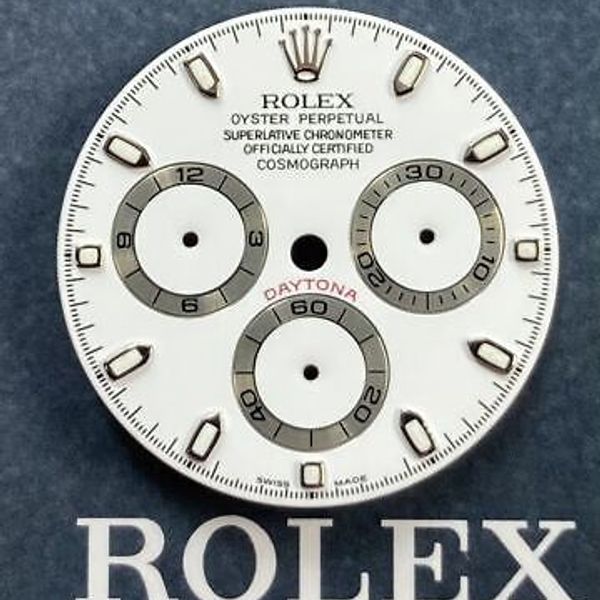 Rolex Dial Daytona 116520 White Accessories Cal.4130 Luminova ...