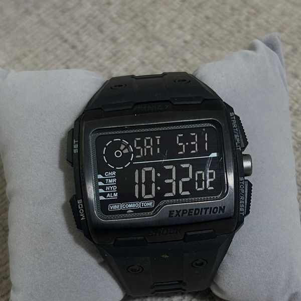 TIMEX Expedition M076 Quartz Men's Watch Digital Square Mint 100% ...