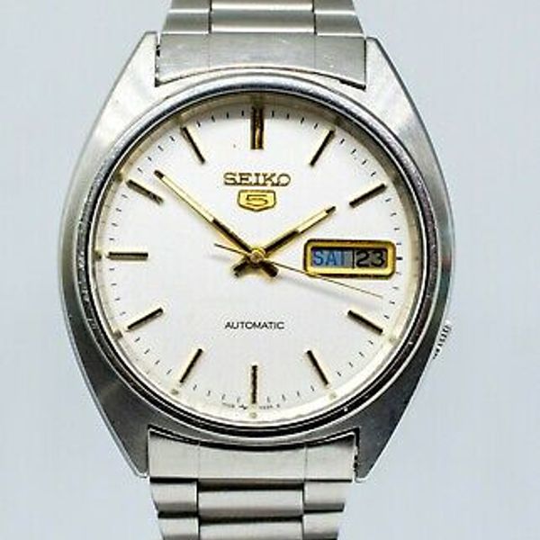 Seiko 5 Five 7009 3120 Automatic Mens Wrist Watch | WatchCharts Marketplace