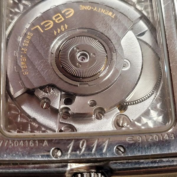 Ebel 1911 La Carree Square Dial 21Jewel Date Automatic Wristwatch # ...