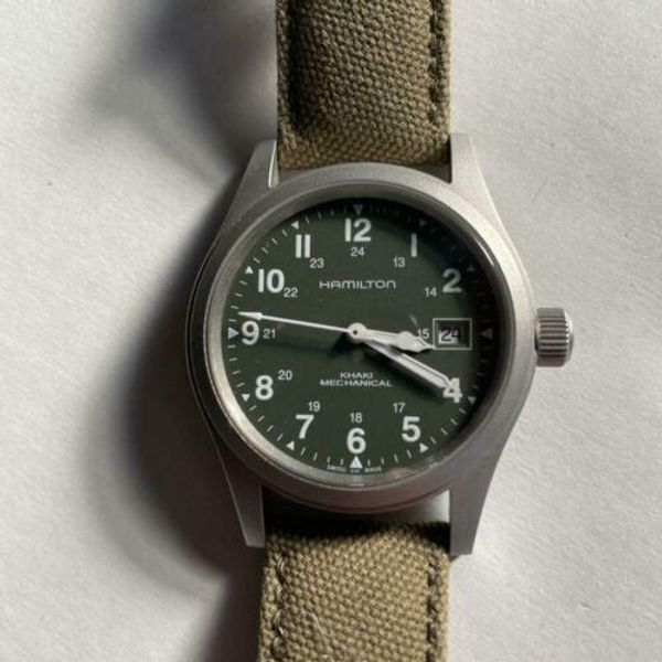 HAMILTON KHAKI FIELD mechanical military Wristwatch From Japan mens ...