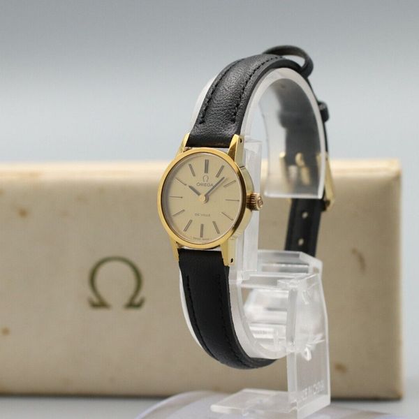 *NEAR MINT* Vintage OMEGA De Ville Cal.625 Hand Winding Gold Dial Women Watch | WatchCharts ...