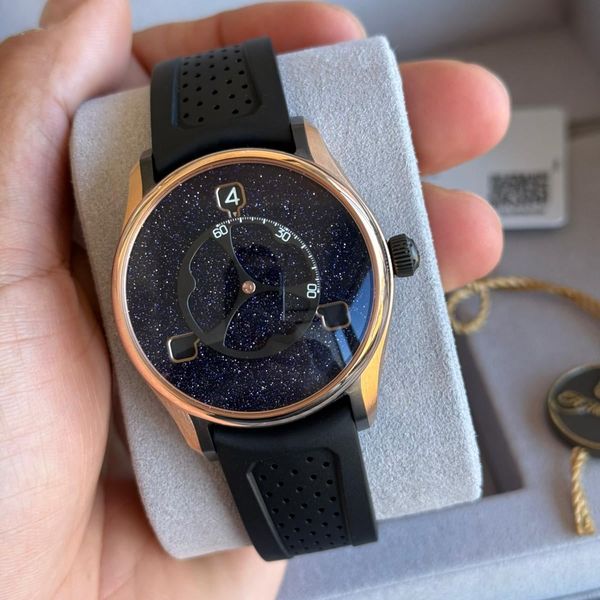 [WTS] BNIB H. Moser & Cie. Flying Hours Aventurine 3240-0900 Full Gold ...