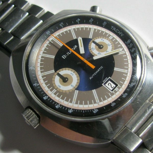Rare 1972 Bulova F Chronograph Watch Cal :12/17j Exotic Original Dial ...