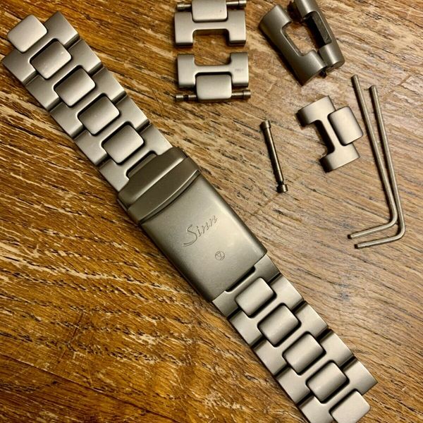 Sinn Watch Band Bracelet for 856 857 Tegimented Steel Matte Finish ...