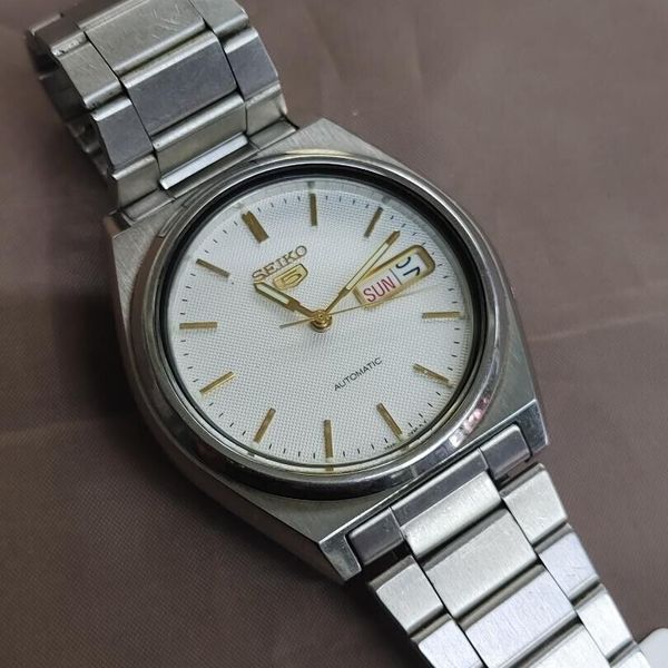 SEIKO Five Automatic 7S26-8760 37mm stainless steel men's analog quartz ...