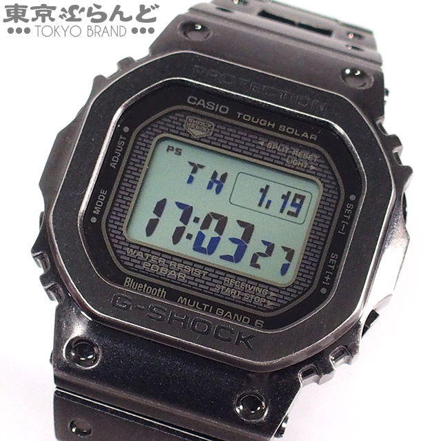 Casio CASIO G-Shock G-SHOCK Radio Solar Watch Men's Aged IP Black SS ...