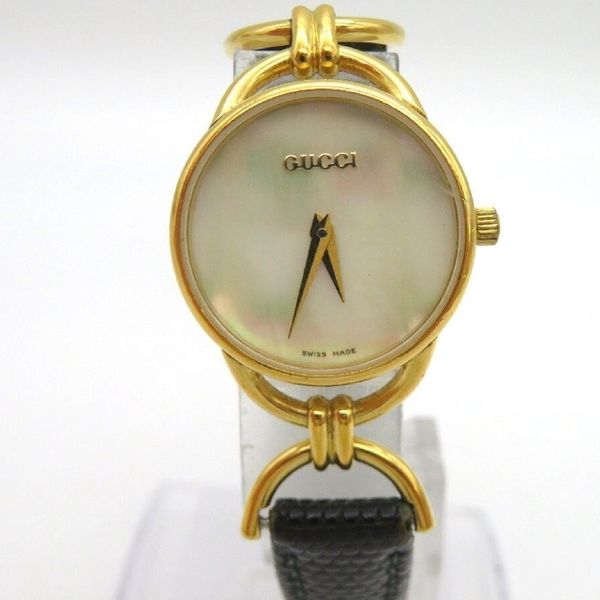 [Exc+5] Gucci Watch 6000.2.L Ladies Gold Dial Vintage Quartz Used ...