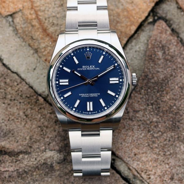2020 Unworn Rolex OP 41 ref. 124300 “2020 Release, Blue Dial, Full Set ...