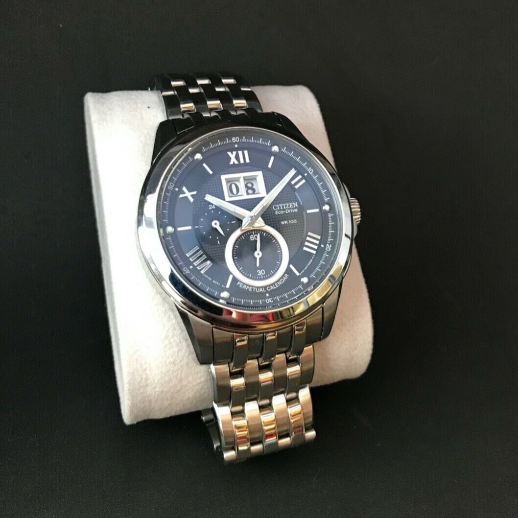Citizen Men's Eco-Drive Calibre 3100 Watch, Blue Dial, Stainless Steel ...
