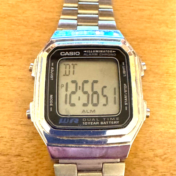 Vintage Casio Illuminator Alarm Chrono Dual Time 10 Year Battery Watch Running | WatchCharts ...