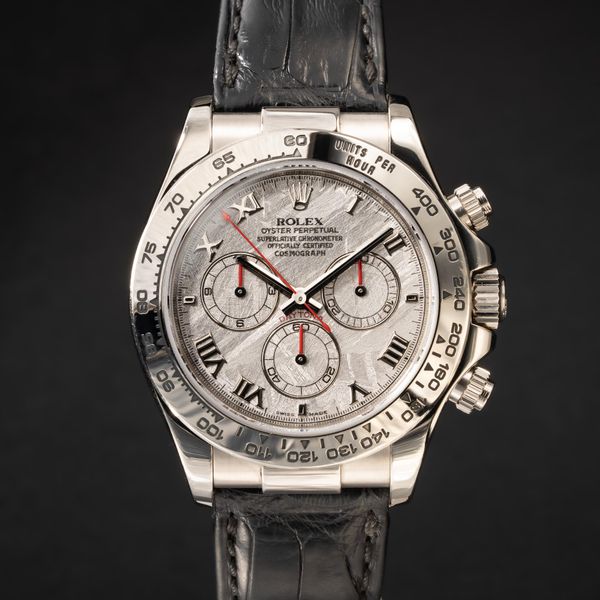 FS: 2004 Rolex 18K WG Daytona 116519 Meteorite Dial with Box and Papers ...