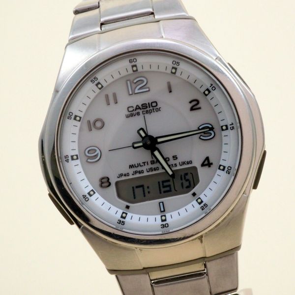 Casio WVA-M480 Multiband 5 [4709] Wave Ceptor Solar Radio stainless ...