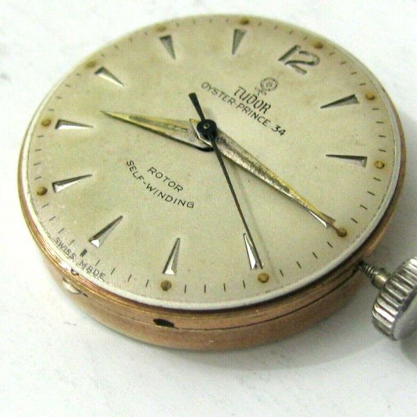 VINTAGE TUDOR 390 COMPETE MOVEMENT WITH DIAL HANDS FOR SUBMARINER 7928 ...